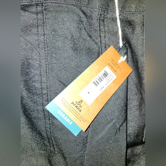 Prana | Skirts | Nwt Prana Kara Stretch Black Organic Cotton Denim Mini ...